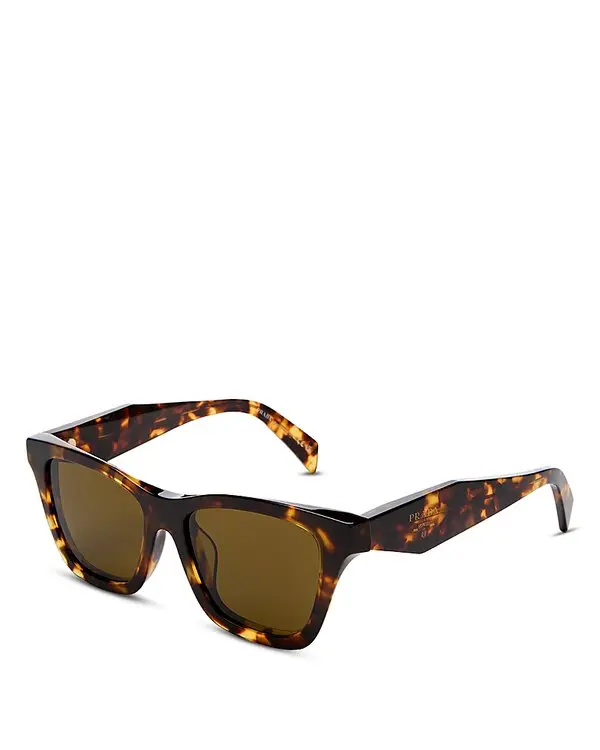 Prada Cat Eye Sunglasses, 52mm - Dark Brown