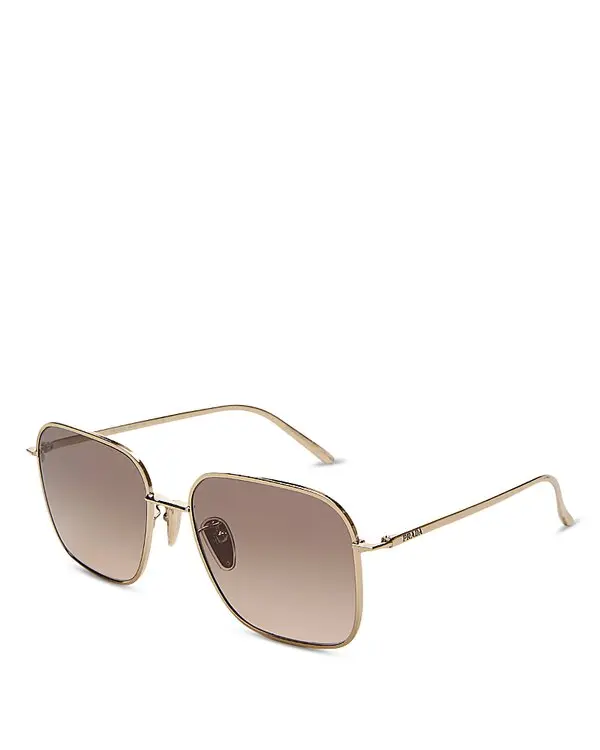 Prada Square Sunglasses - Pale Gold
