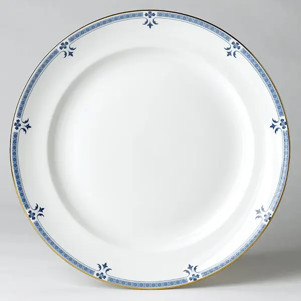 ROYAL CROWN DERBY Grenville Dinner Plate, 10 - White/blue
