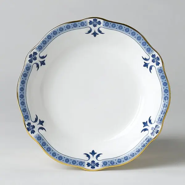 ROYAL CROWN DERBY Grenville Bread & Butter Plate, 6 - White/blue