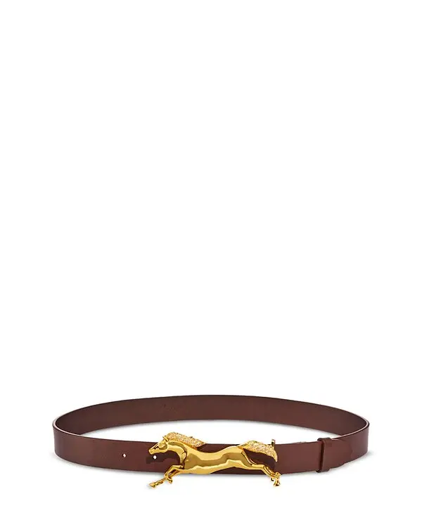 Johanna Ortiz Whispers Of The Tarot Leather Belt - Dark Chocolate/gold