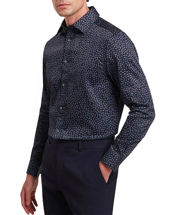 Ted Baker London Blockly Long Sleeve Mini Leaf Shirt
