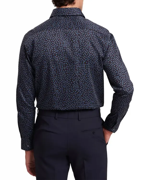 Ted Baker London Blockly Long Sleeve Mini Leaf Shirt