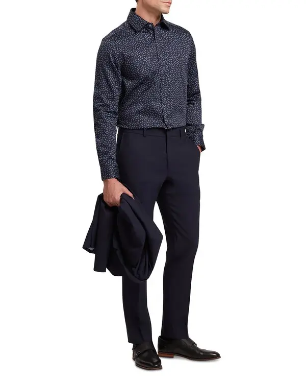 Ted Baker London Blockly Long Sleeve Mini Leaf Shirt