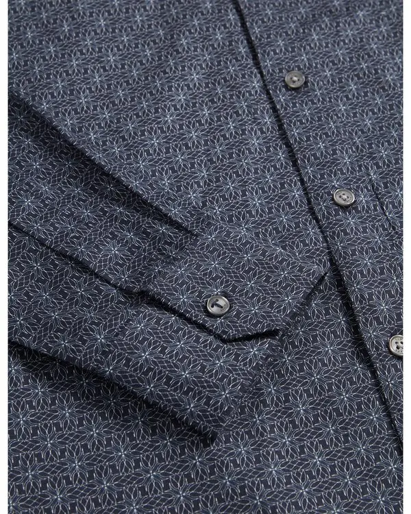 Ted Baker London Blockly Long Sleeve Mini Leaf Shirt