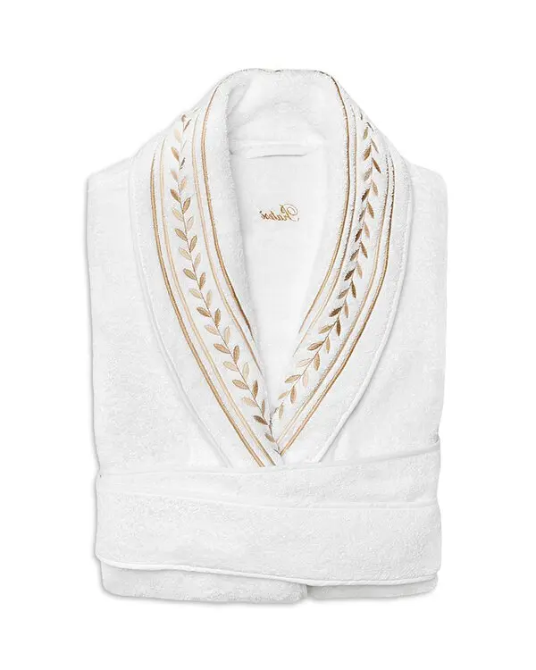 PRATESI Impero Cotton Terry Robe - White/beige