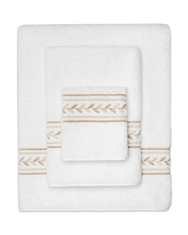 PRATESI Impero Washcloth - White/beige