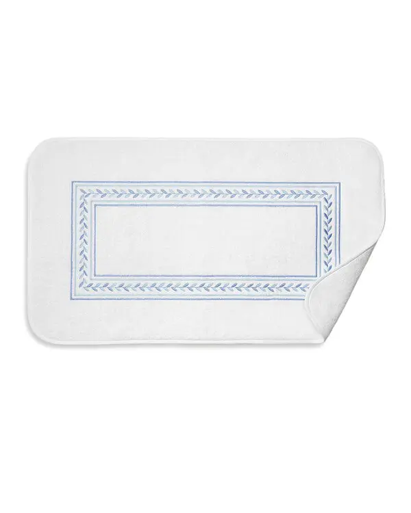 PRATESI Impero Tub Mat - White/medium Blue