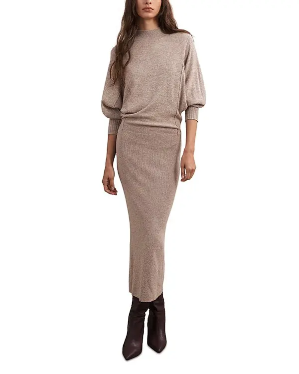 REISS The Suni High Neck Sweater Dress