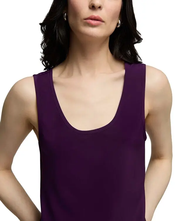 ARGENT Silk Tank Top - Grape
