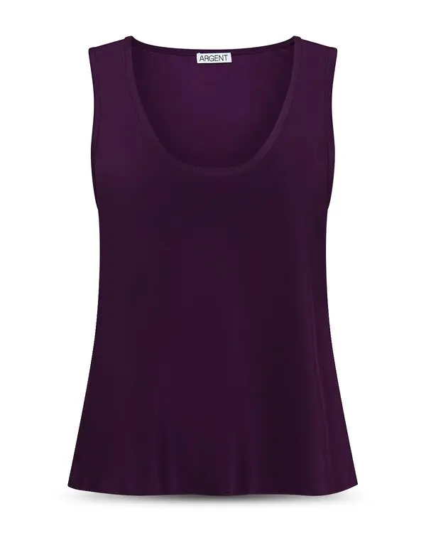 ARGENT Silk Tank Top - Grape