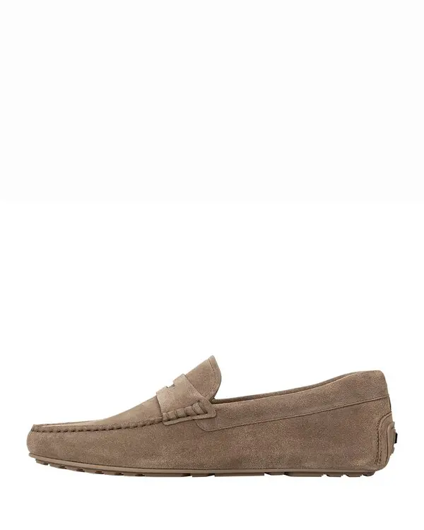 BOSS Suede Moccasins - Medium Beige