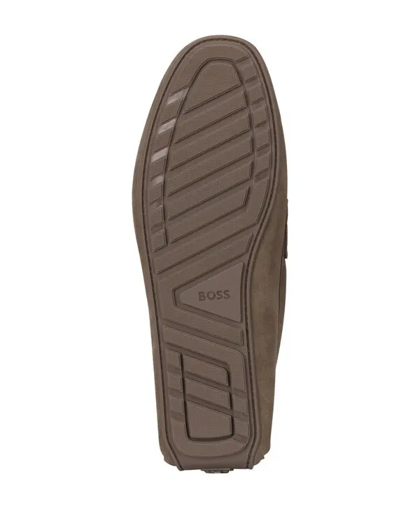 BOSS Suede Moccasins - Medium Beige