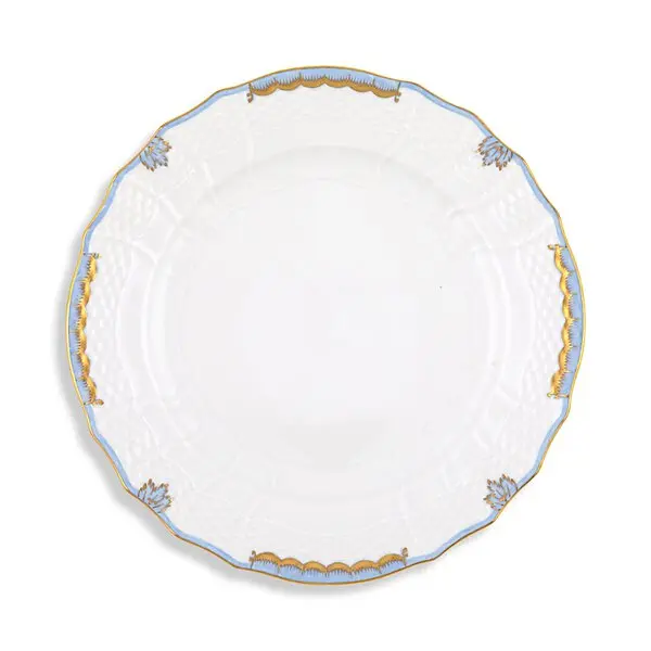 HEREND Service Plate - Light Blue