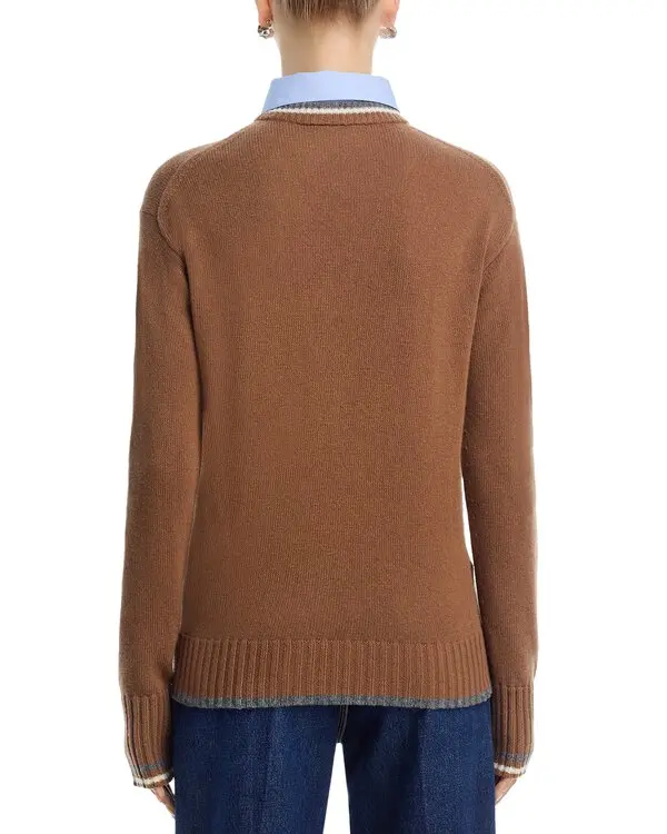 Stella McCartney Mixed Media Sweater Top