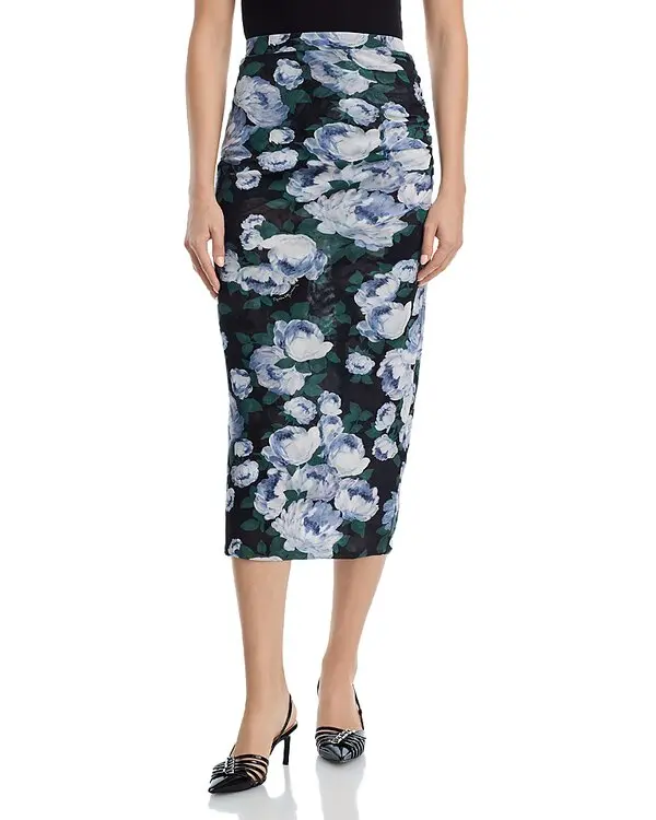 Stella McCartney Floral Print Mesh Skirt - Multi