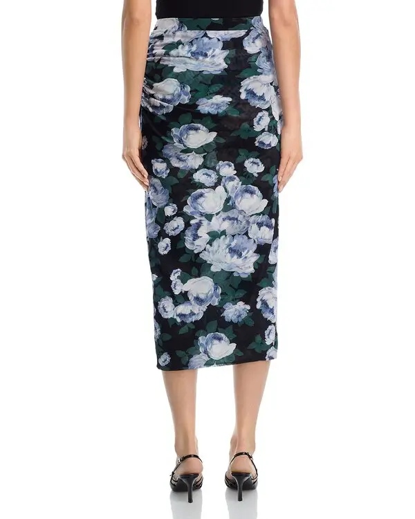 Stella McCartney Floral Print Mesh Skirt - Multi