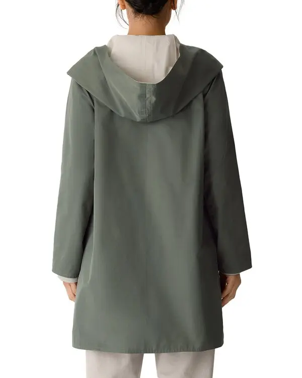Eileen Fisher Reversible Hooded Coat