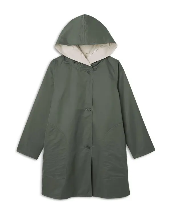 Eileen Fisher Reversible Hooded Coat
