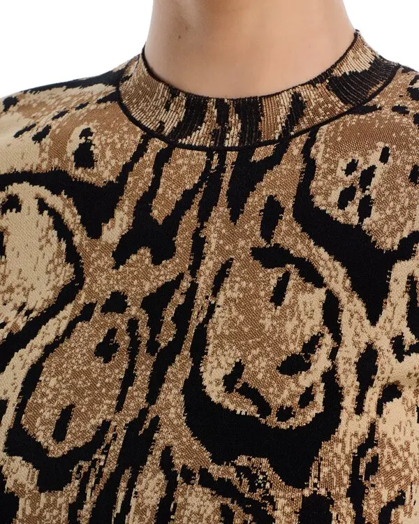 Stella McCartney Leopard Print Knit Top - Multi