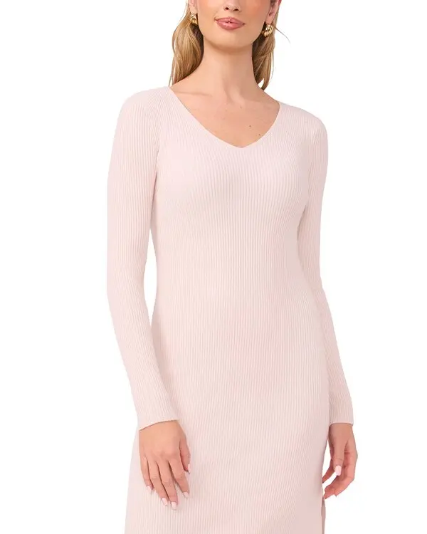 1.State Ribbed V-neck Dress