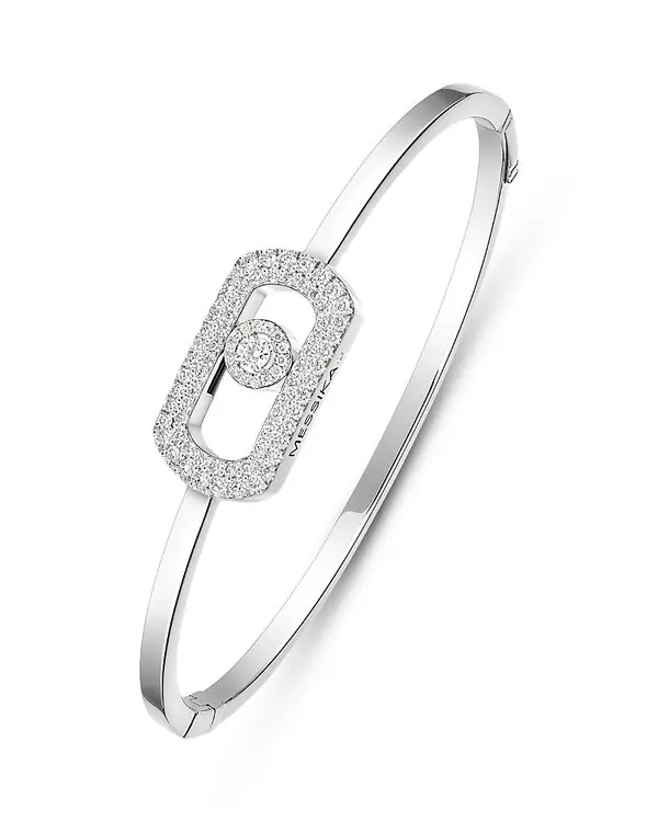 Messika 18k Diamond Bangle Bracelet - White Gold