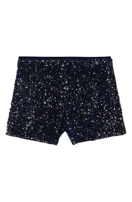 Mango Sequin Velvet Shorts