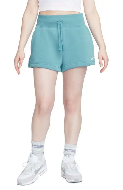 Nike Sportswear Phoenix Fleece Mid-rise 4-inch Shorts - Noise Aqua/sail