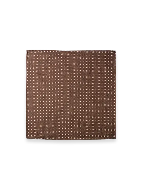 PAUL FREDRICK Dot Silk Pocket Square
