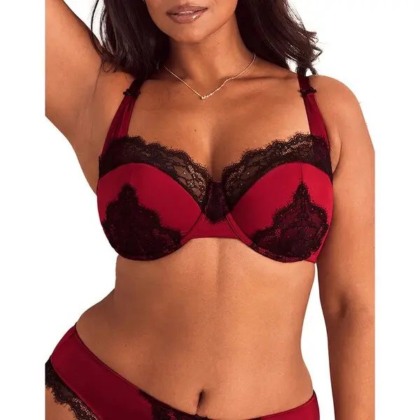 ADORE ME Amrenn Contour Balconette Bra - Dark Red