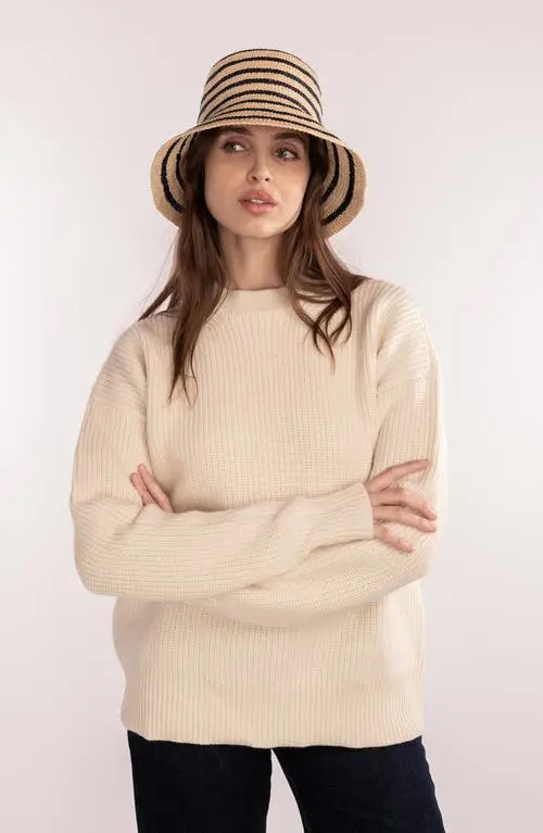 Janessa Leoné Harbor Straw Bucket Hat