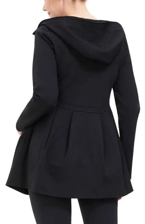 KIMI + KAI Maternity Fit & Flare Hooded Jacket