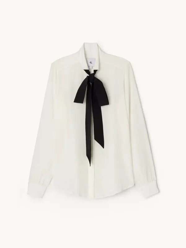 Goop Gwyn Eldridge Silk Shirt - Ivory