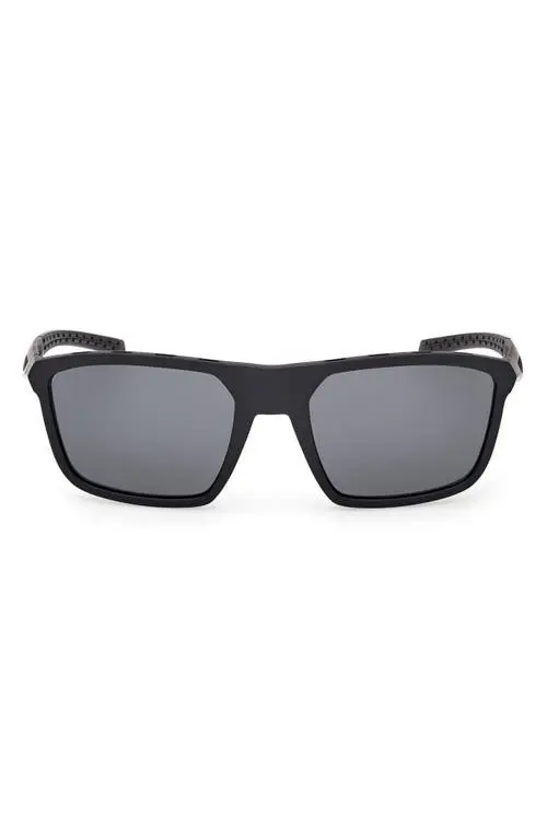 Adidas 57mm Navigator Sunglasses - Matte Black/smoke