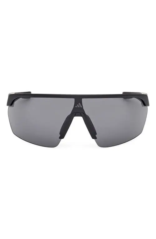 Adidas 00mm Shield Sunglasses - Matte Black/smoke