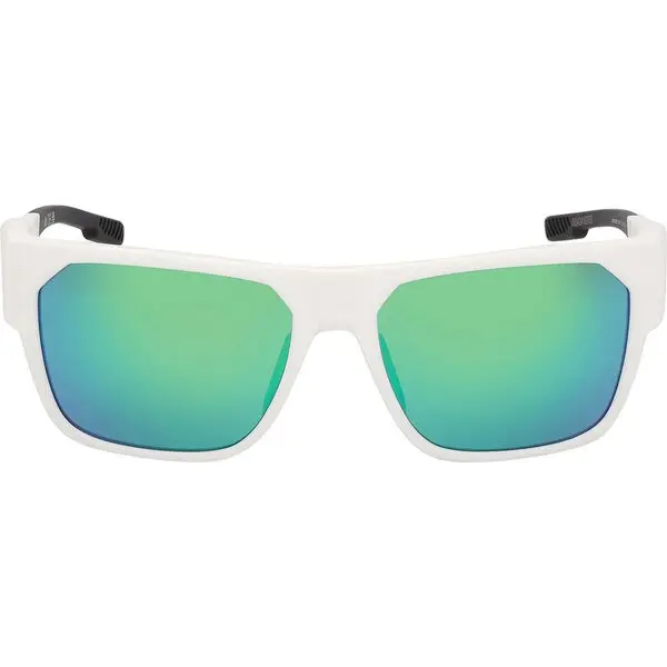Adidas 57mm Navigator Sunglasses - White/green Mirror