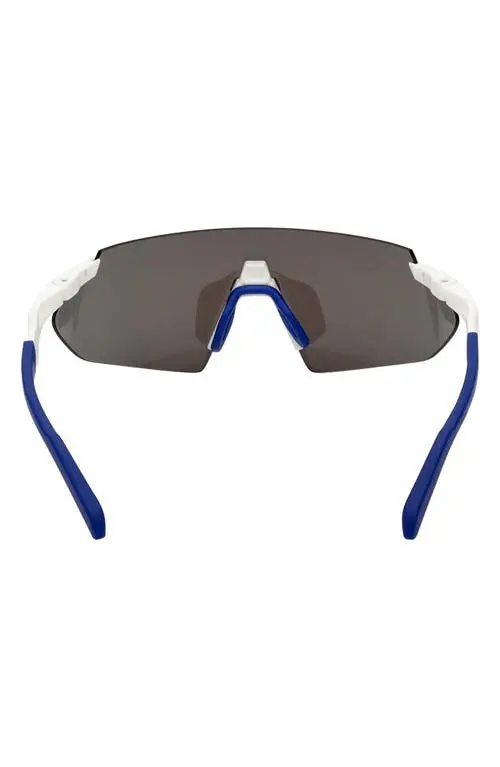 Adidas 00mm Shield Sunglasses - White/blue Mirror