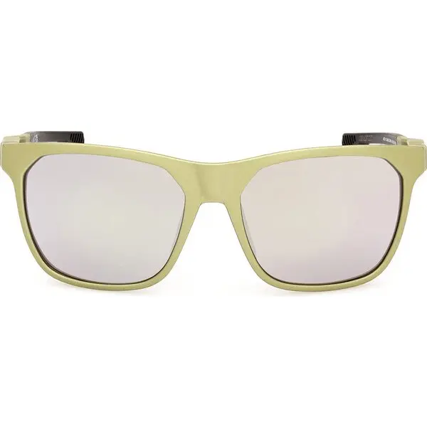Adidas 55mm Navigator Sunglasses - Light Green/green Mirror