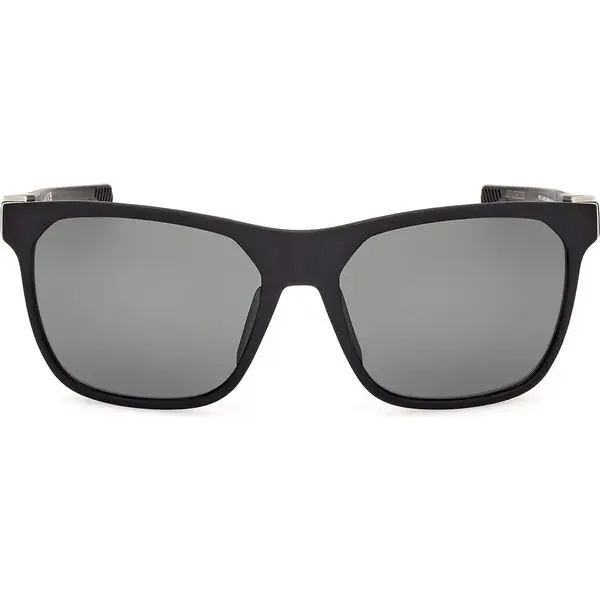 Adidas 55mm Navigator Sunglasses - Matte Black/green