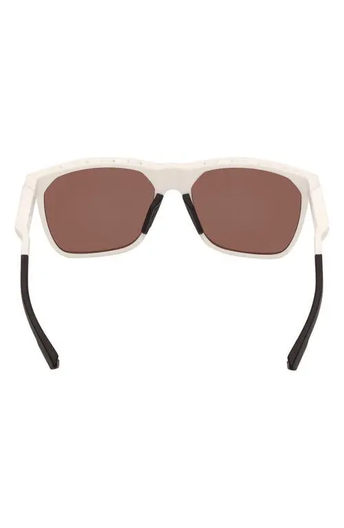 Adidas 55mm Navigator Sunglasses - White/brown Mirror