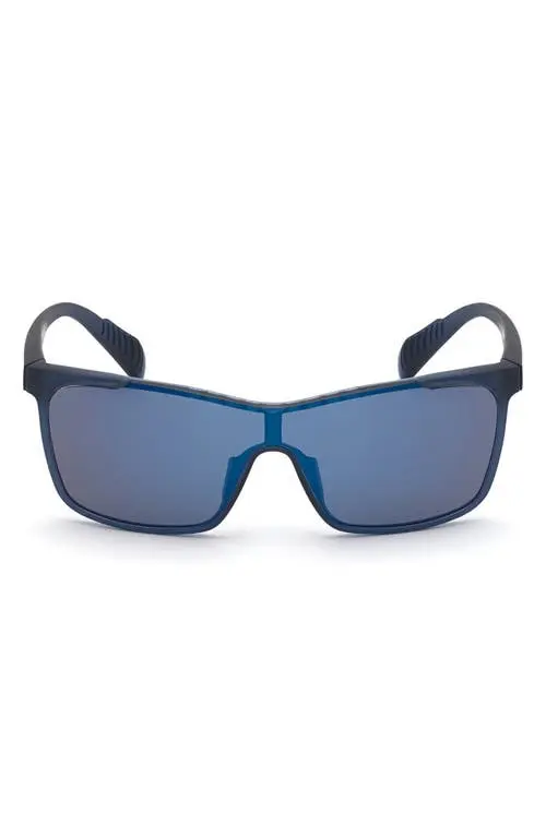 Adidas Shield Sunglasses - Matte Blue/blue
