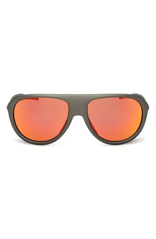 Adidas 60mm Pilot Sunglasses - Dark Green/roviex Mirror