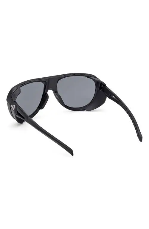 Adidas 60mm Pilot Sunglasses - Matte Black/smoke