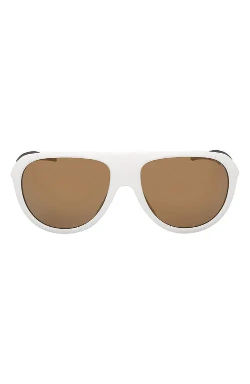 Adidas 60mm Pilot Sunglasses - White/brown Mirror