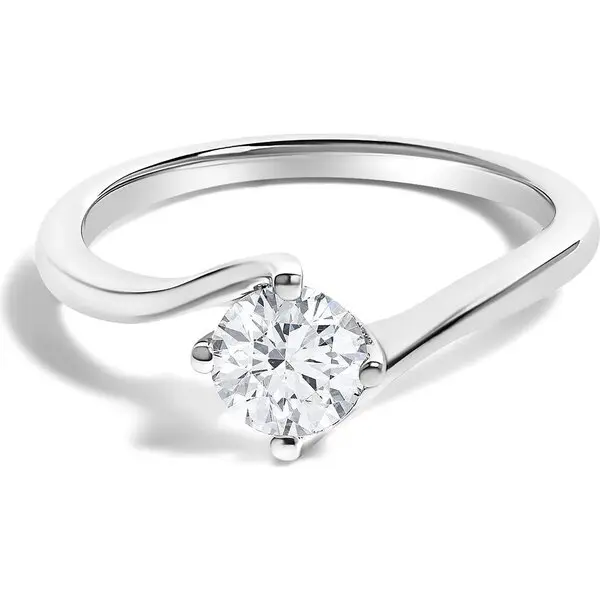 HAUS OF BRILLIANCE 14k Gold 4/5 Cttw Lab Grown Diamond Solitaire Ring - White