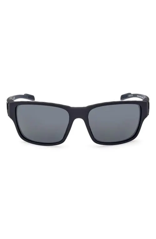Adidas 61mm Navigator Sunglasses - Black/smoke Polarized