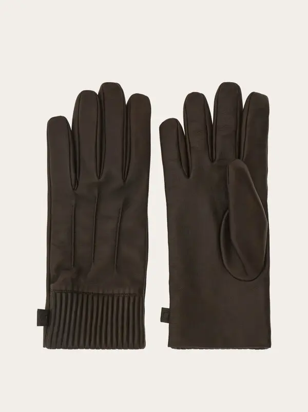 FERRAGAMO Nappa Gloves - Brown