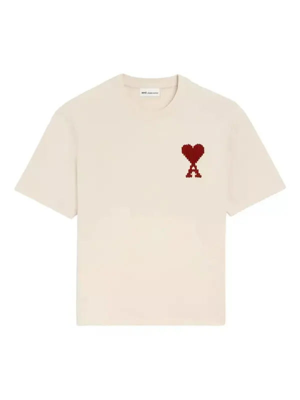 AMI Paris De Coeur Logo-embroidered T-shirt