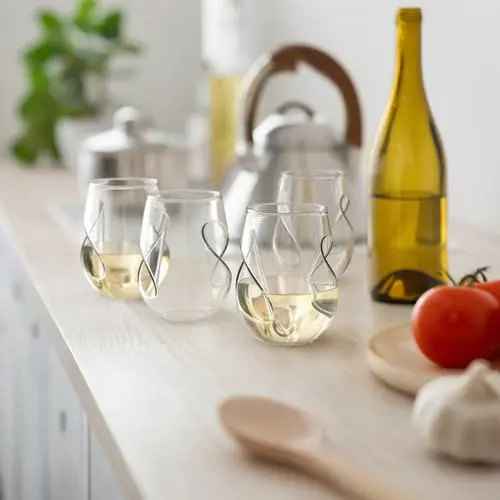 Final Touch Conundrum White Wine Glasses