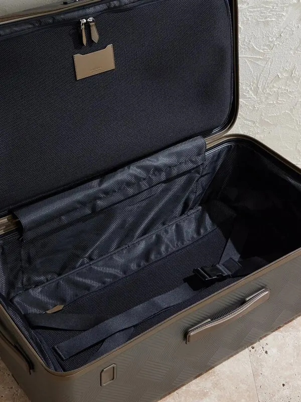 Montblanc Leather-trimmed Check-in Suitcase